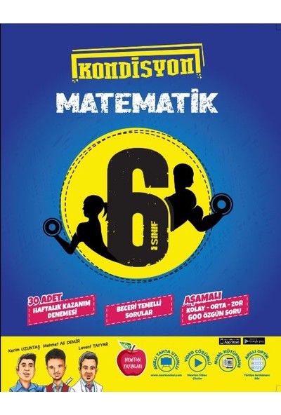 Newton Yayınları 6. Sınıf Matematik Kondisyon 30 Lu Deneme