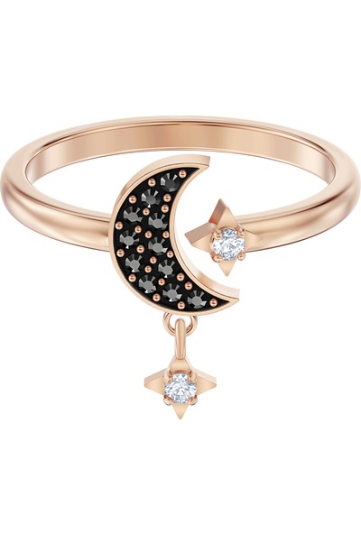 Swarovski Swarovski Yüzük Swa Symbol:ring Op Moon Jet/cry/ros 58 Swarovski Swarovski Yüzük Swa Symbol:ring Op Moon Jet/cry/ros 58
