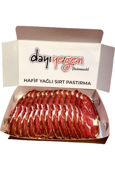 Dayı Yeğen Hafif Yağlı Sırt Pastırma 250 gr Doğal- Kayseri Dayı Yeğen Hafif Yağlı Sırt Pastırma 250 gr Doğal- Kayseri