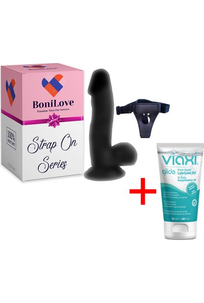 Bonilove Strap On Series 17 cm Belden Bağlamalı Realistik Penis+Jel Bonilove Strap On Series 17 cm Belden Bağlamalı Realistik Penis+Jel