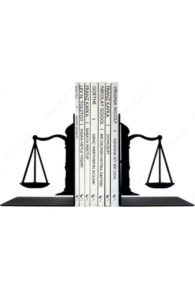 You Bella LLC Terazi Desenli Kitap Desteği - Dekoratif Estetik Kitap Tutucu ( 2 Li Set ) Siyah You Bella LLC Terazi Desenli Kitap Desteği - Dekoratif Estetik Kitap Tutucu ( 2 Li Set ) Siyah