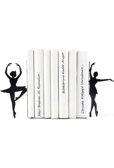 You Bella LLC Balerin Model Desenli Kitap Desteği - Dekoratif Estetik Kitap Tutucu ( 2 Li Set) Siyah You Bella LLC Balerin Model Desenli Kitap Desteği - Dekoratif Estetik Kitap Tutucu ( 2 Li Set) Siyah