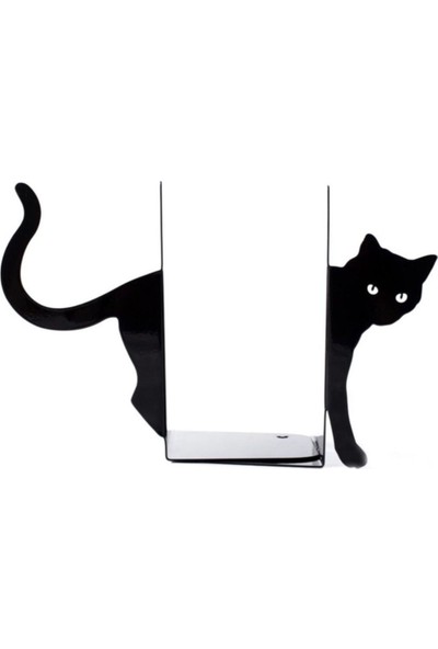 You Bella LLC Kara Kedi Desenli Model Kitap Desteği - Dekoratif Estetik Kitap Tutucu ( 2 Li Set) Siyah You Bella LLC Kara Kedi Desenli Model Kitap Desteği - Dekoratif Estetik Kitap Tutucu ( 2 Li Set) Siyah