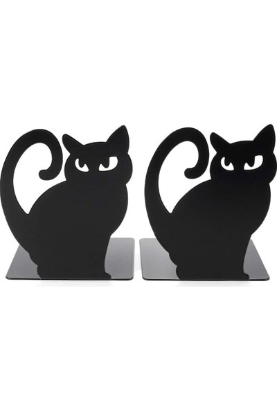 You Bella LLC Kara Kedi Desenli Model Kitap Desteği - Dekoratif Estetik Kitap Tutucu ( 2 Li Set) Siyah You Bella LLC Kara Kedi Desenli Model Kitap Desteği - Dekoratif Estetik Kitap Tutucu ( 2 Li Set) Siyah