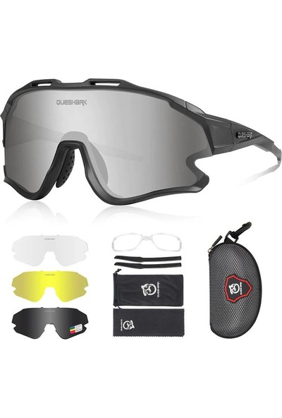 Queshark Polarize Anti-Uv Outdoor 4 Lens Ultra Hafif Spor Motorsiklet Bisiklet Güneş Gözlüğü Queshark Polarize Anti-Uv Outdoor 4 Lens Ultra Hafif Spor Motorsiklet Bisiklet Güneş Gözlüğü