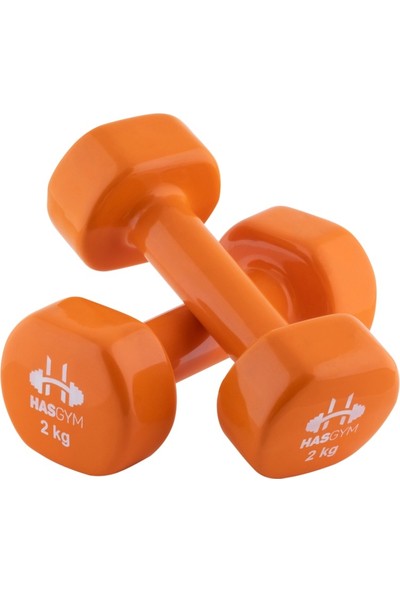 Has Gym Profesyonel Vinyl Dambıl Ağırlık 2kg (Çift) Has Gym Profesyonel Vinyl Dambıl Ağırlık 2kg (Çift)