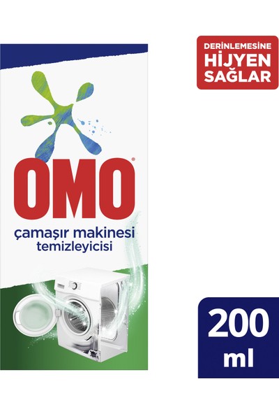 Omo Derinlemesine Hijyen Sağlayan Çamaşır Makinesi Temizleyicisi 200 ml Omo Derinlemesine Hijyen Sağlayan Çamaşır Makinesi Temizleyicisi 200 ml