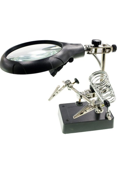 Efiks Masaüstü Ledli Mini Büyüteç Havya Stand Pcb Tutucu MG16129-C Efiks Masaüstü Ledli Mini Büyüteç Havya Stand Pcb Tutucu MG16129-C