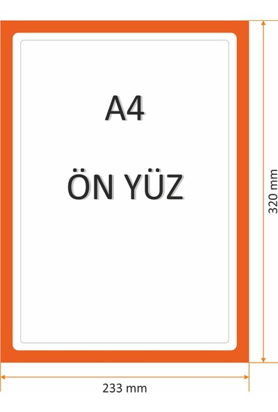 Artı Baskı Atölyesi A4 Mıknatıslı Dosya Tutucu 10'lu