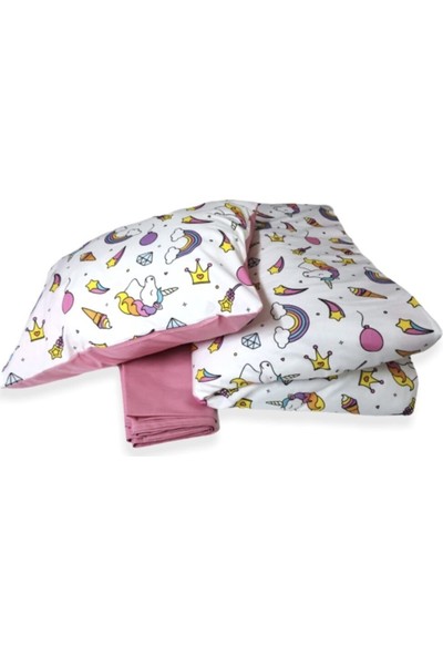 Bebek Özel Pamuklu Bebek/Çocuk Yastık Çarşaf Yorgan Unicorn/pembe Bebek Özel Pamuklu Bebek/Çocuk Yastık Çarşaf Yorgan Unicorn/pembe