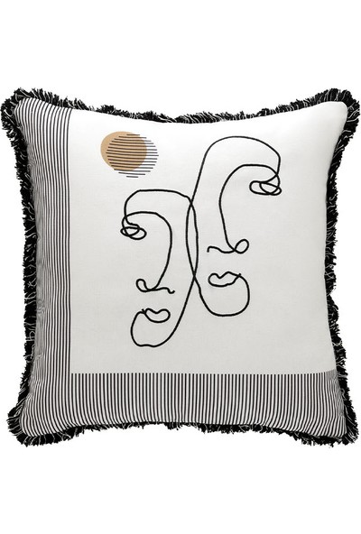 Yataş Bedding Yataş BeddingEdna Püsküllü Dekoratif Yastık - Beyaz