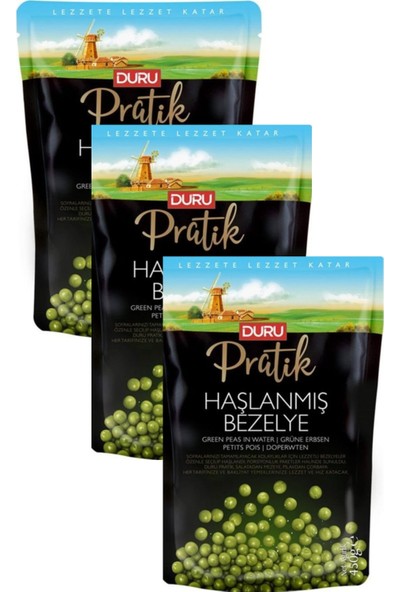Duru Pratik Haşlanmış Bezelye 450 gr x 3'lü
