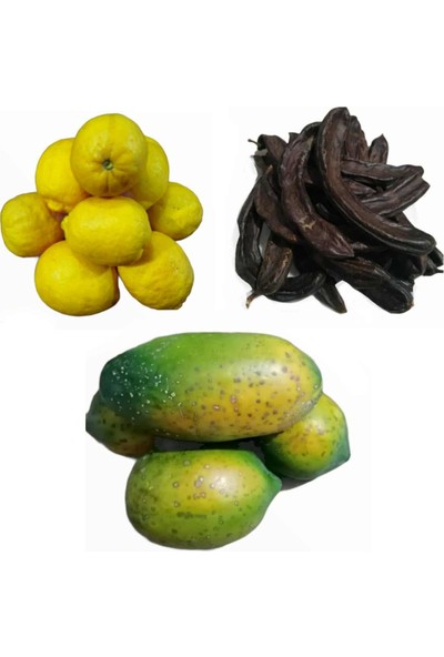 Alanya Özlem Papaya 2 kg , Limon 2 kg ve Keçiboynuzu 1 kg