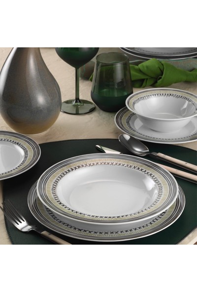Kütahya Porselen Yasemin 24 Parça Yemek Seti DG473