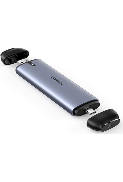 Ugreen M.2 Sata SSD Ngff Usb-A Usb-C 3.1 Gen 2 Key B / B + M Disk Kutusu Ugreen M.2 Sata SSD Ngff Usb-A Usb-C 3.1 Gen 2 Key B / B + M Disk Kutusu