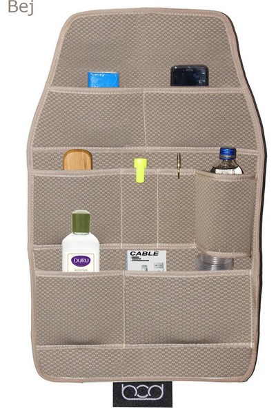 Bod Koltuk Arkası Düzenleyici Bej