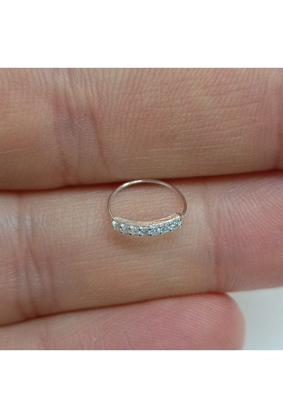 Takıconcept 925 Ayar Gümüş Taşlı Halka Hızma