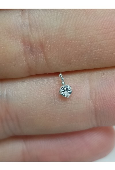 Takıconcept 925 Ayar Gümüş Tek Taş Sallantılı Hızma