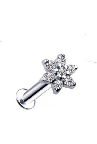Takıconcept Titanyum Çelik Tragus-Helix Kulak Piercing Gümüş Takıconcept Titanyum Çelik Tragus-Helix Kulak Piercing Gümüş