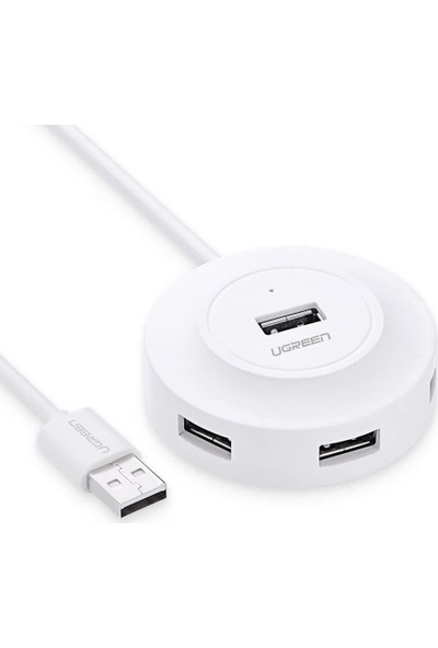 Ugreen USB 2.0 4 Portlu Hub Çoklayıcı Beyaz