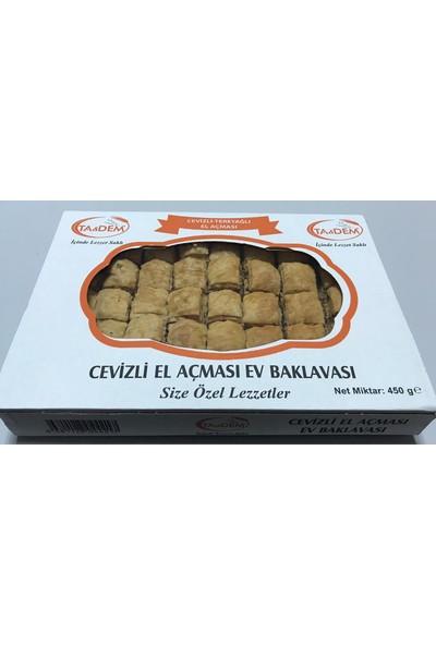 Tadem Cevizli El Açması Ev Baklavası 450 gr x 1 Paket