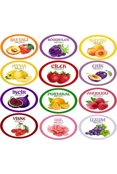Lalezen Reçel Kavanozu Etiketi - Sticker Etiket Baharatlık Etiket Lalezen Reçel Kavanozu Etiketi - Sticker Etiket Baharatlık Etiket