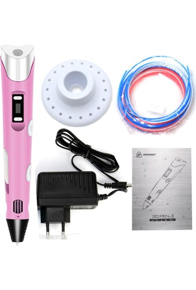 3D Pembe Renk 3D Kalem Yazıcı 3D Pembe Renk 3D Kalem Yazıcı