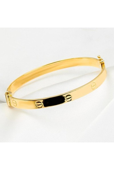 Bilezikci Taşsız 14 Ayar Altın Kelepçe Bilezik