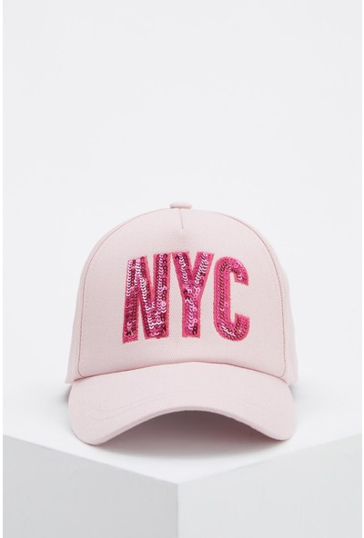 DeFacto Kız Çocuk Payetli Baseball Şapka N6120A621SM DeFacto Kız Çocuk Payetli Baseball Şapka N6120A621SM