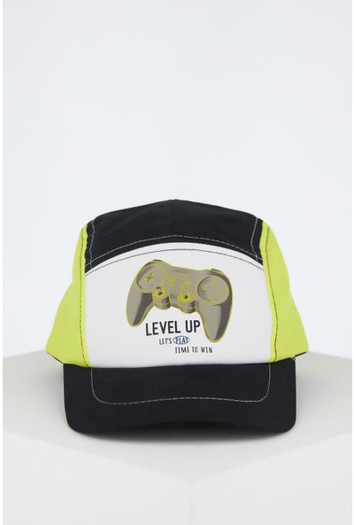 DeFacto Erkek Çocuk Baskılı Baseball Şapka T9997A621SM DeFacto Erkek Çocuk Baskılı Baseball Şapka T9997A621SM