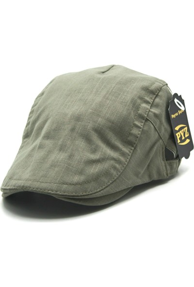 Accessory City Yazlık Tokalı Erkek Keten Kasket Şapka Accessory City Yazlık Tokalı Erkek Keten Kasket Şapka