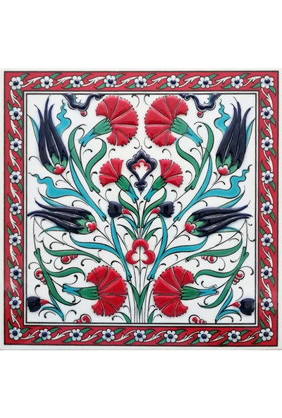 Can Seramik - 20*20 Cm. El Yapımı Kütahya Çinisi Can Seramik - 20*20 Cm. El Yapımı Kütahya Çinisi