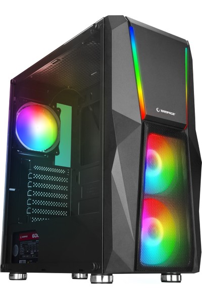 Rampage X-Force 3X RGB Fan Gaming Oyuncu Bilgisayar Kasasıı Rampage X-Force 3X RGB Fan Gaming Oyuncu Bilgisayar Kasasıı