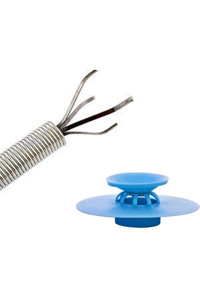 Turkish A2Z Lavabo Tıkanıklık Açıcı Tel ve 2 Kademeli Dokunmatik Lavabo Tıkacı