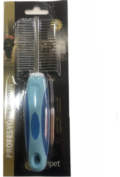 Lion Pet Kedi ve Köpek Tarağı Çift Taraflı Mavi Lion Pet Kedi ve Köpek Tarağı Çift Taraflı Mavi