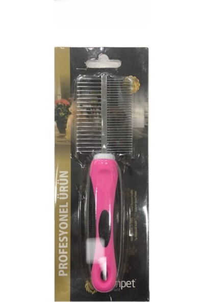 Lion Pet Kedi ve Köpek Tarağı Çift Taraflı Mavi