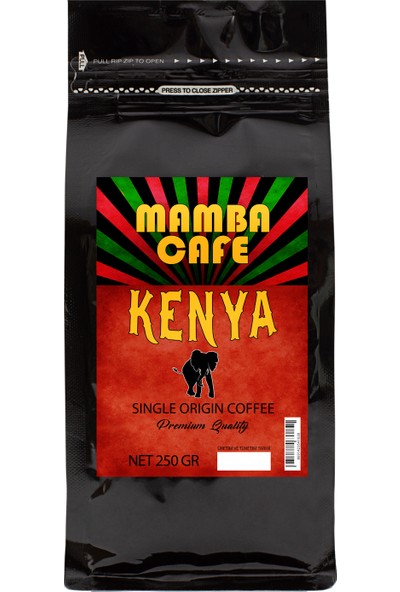 Mamba Cafe Kenya Filtre Kahve Single Origin 250 gr Mamba Cafe Kenya Filtre Kahve Single Origin 250 gr