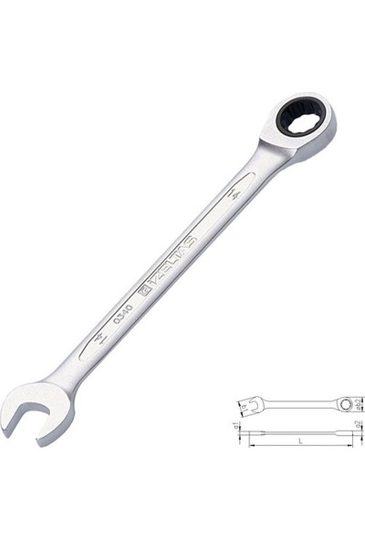 Altaş Izeltaş 0340 Cırcır Kombine Anahtar 21 mm Altaş Izeltaş 0340 Cırcır Kombine Anahtar 21 mm