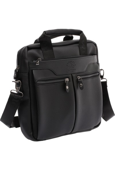 West Polo Erkek Omuz Askılı Evrak Çantası-Suni Deri