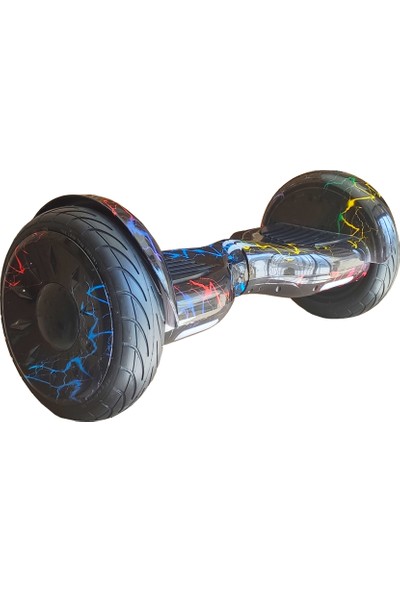 Teknofonik Zmos Smart Elektrikli Kaykay Hoverboard 10 Inch Scooter Şişme Teker Akıllı Denge Desen6