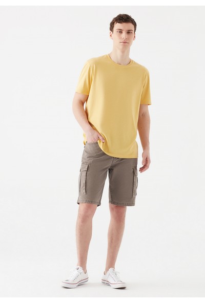 Mavi Erkek Gri Kargo Şort 0436025695