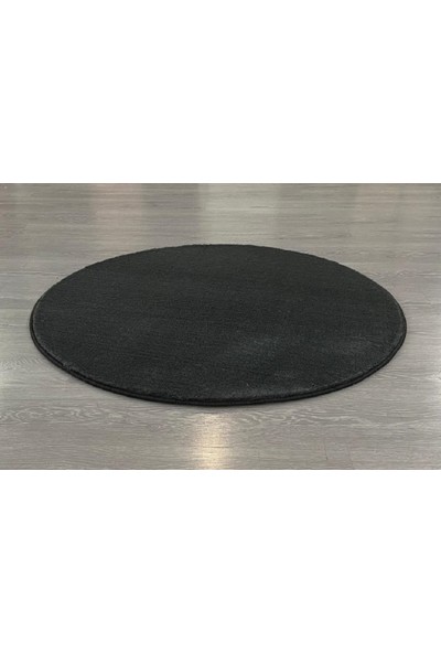 ERDEMİR HALI Antrasit Kaymaz Taban Yuvarlak Post Halı 80 x 80 ERDEMİR HALI Antrasit Kaymaz Taban Yuvarlak Post Halı 80 x 80
