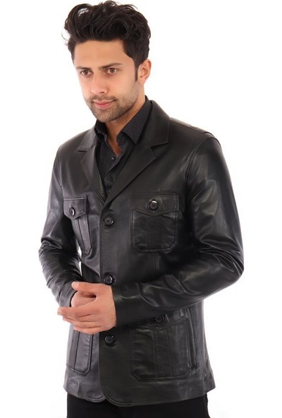 Derimonts Thomas Siyah Erkek Ceket