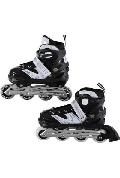 Can 31-34 Siyah Paten Metal Gövde Ayarlanabilir Alıştırma Ön Tekerler Işıklı Paten Can 31-34 Siyah Paten Metal Gövde Ayarlanabilir Alıştırma Ön Tekerler Işıklı Paten