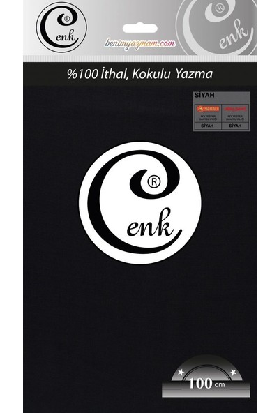 Cenk Düz Yazma Siyah 100 cm Poşetli Cenk Düz Yazma Siyah 100 cm Poşetli
