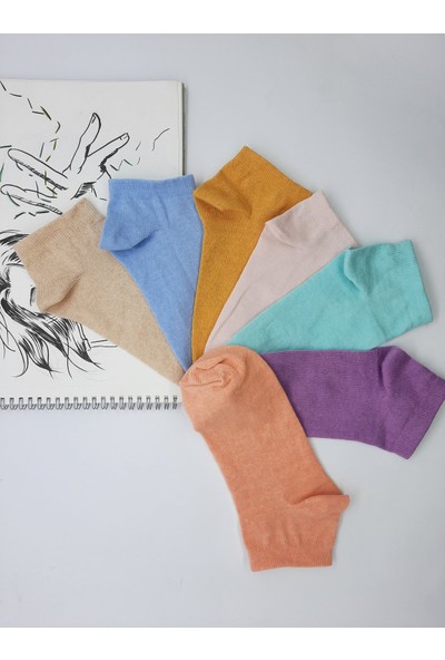Black Arden Socks Renkli 7'li Kadın Patik 36-40 BT-0150
