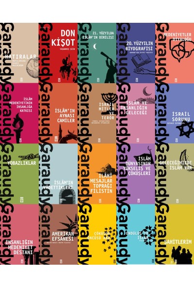 Roger Garaudy Tüm Kitapları 20 Kitap Set / Hatıralar - Don Kişot - Insanlığın Medeniyet Destanı - Geleceğimizde Islam Var - Israil Sorunu - Yobazlıklar - Islam ve Insanlığın Geleceği Roger Garaudy Tüm Kitapları 20 Kitap Set / Hatıralar - Don Kişot - Insanlığın Medeniyet Destanı - Geleceğimizde Islam Var - Israil Sorunu - Yobazlıklar - Islam ve Insanlığın Geleceği