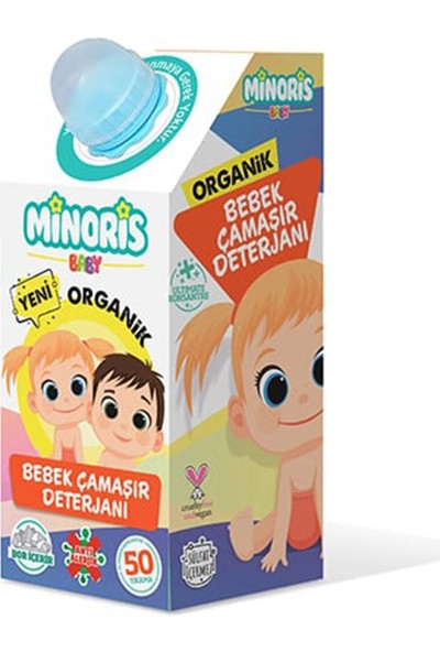 Minoris Baby Organik Antialerjik Bebek Çamaşır Deterjanı Parfümsüz 50 Yıkama Minoris Baby Organik Antialerjik Bebek Çamaşır Deterjanı Parfümsüz 50 Yıkama
