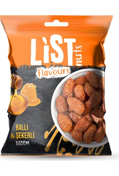 List Flavours List Nuts Flavours Ballı & Şekerli Badem 100G List Flavours List Nuts Flavours Ballı & Şekerli Badem 100G