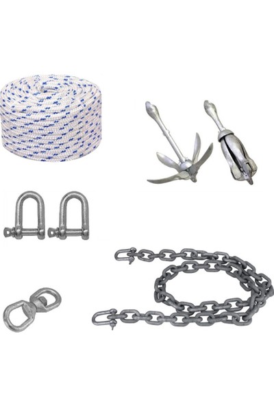 Ocean Marine Tekne ve Şişme Bot Için Hazır Çapa ,çıpa Seti Ocean Marine Tekne ve Şişme Bot Için Hazır Çapa ,çıpa Seti